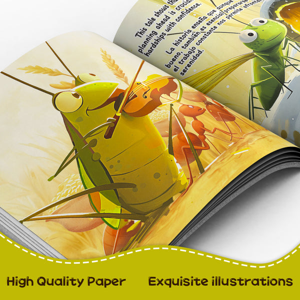 Bilingual Tales: The Ant and the Grasshopper – English & Spanish Story ...