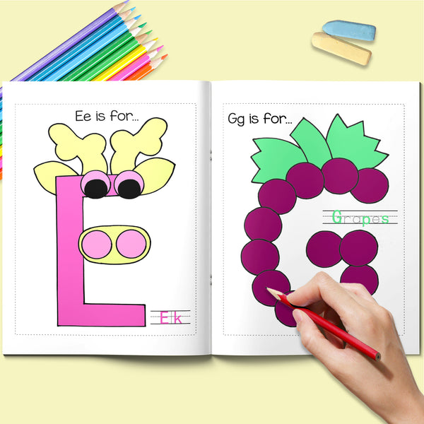Alphabet Coloring Book: Learn ABC Through Coloring! – ZHIDIAN Book